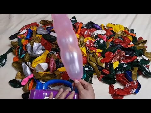 Electric Balloon Pump 500 Colorful Balloons Blow Up and Popping Madness ...