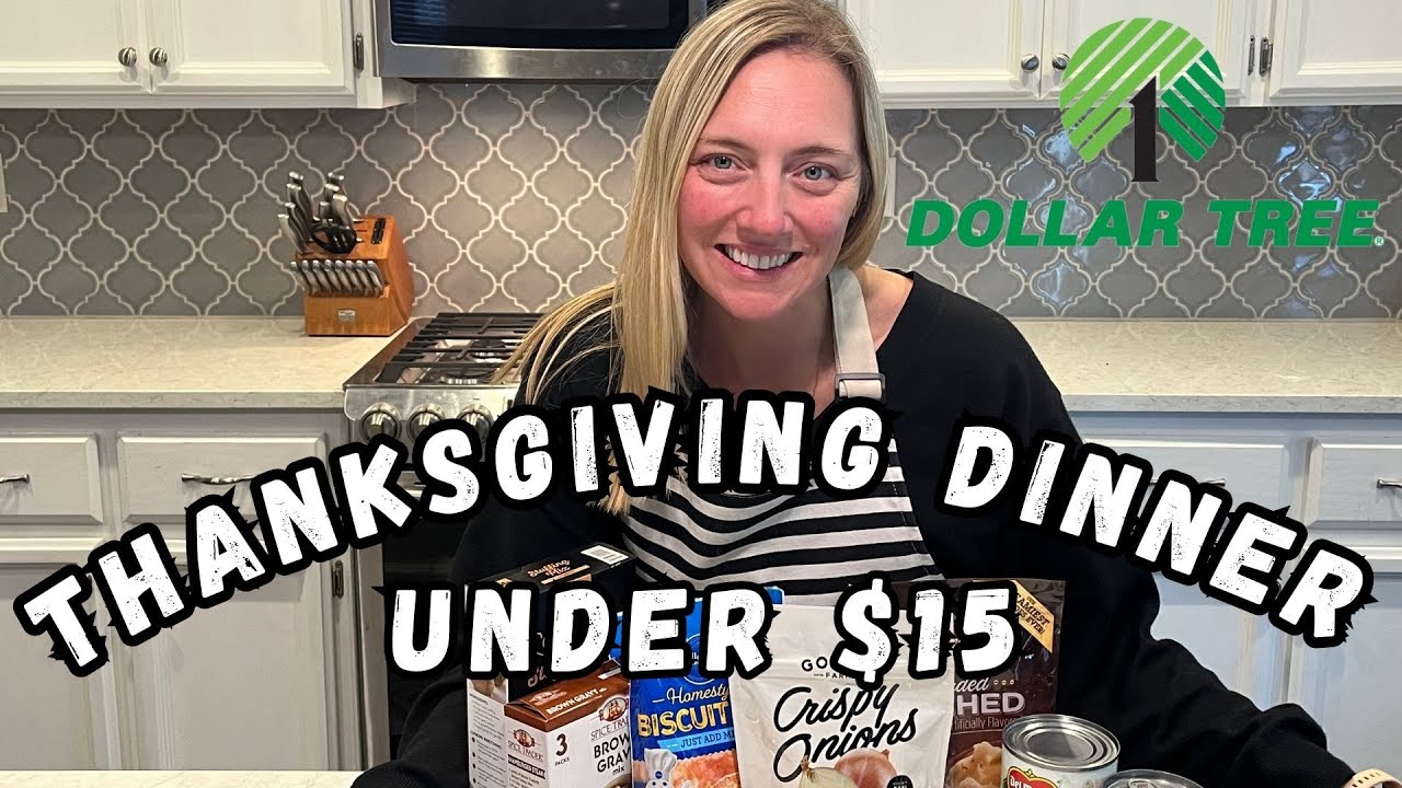 Thanksgiving Dinner Under $15 from the Dollar Tree - YouTube