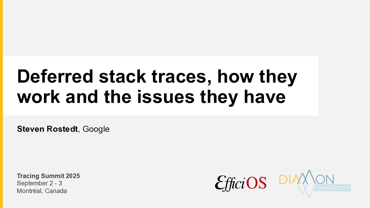 TS2025 - Deferred stack traces, how they work and the issues they have ...