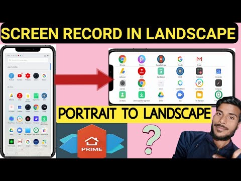 Record Mobile screen in landscape mode | Nova launcher setting ...