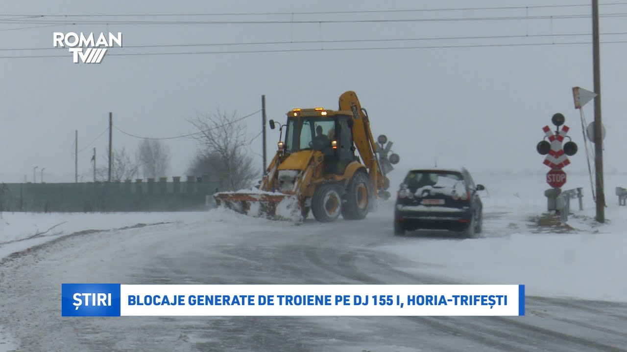 Blocaje generate de troiene pe DJ 155 I, Horia -Trifești - YouTube