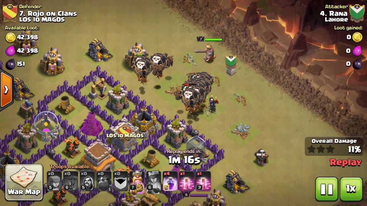 COC Lavaloons attack new strategy - YouTube