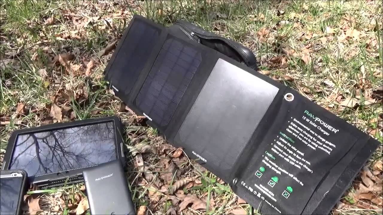 Ravpower 15w solar panel - YouTube