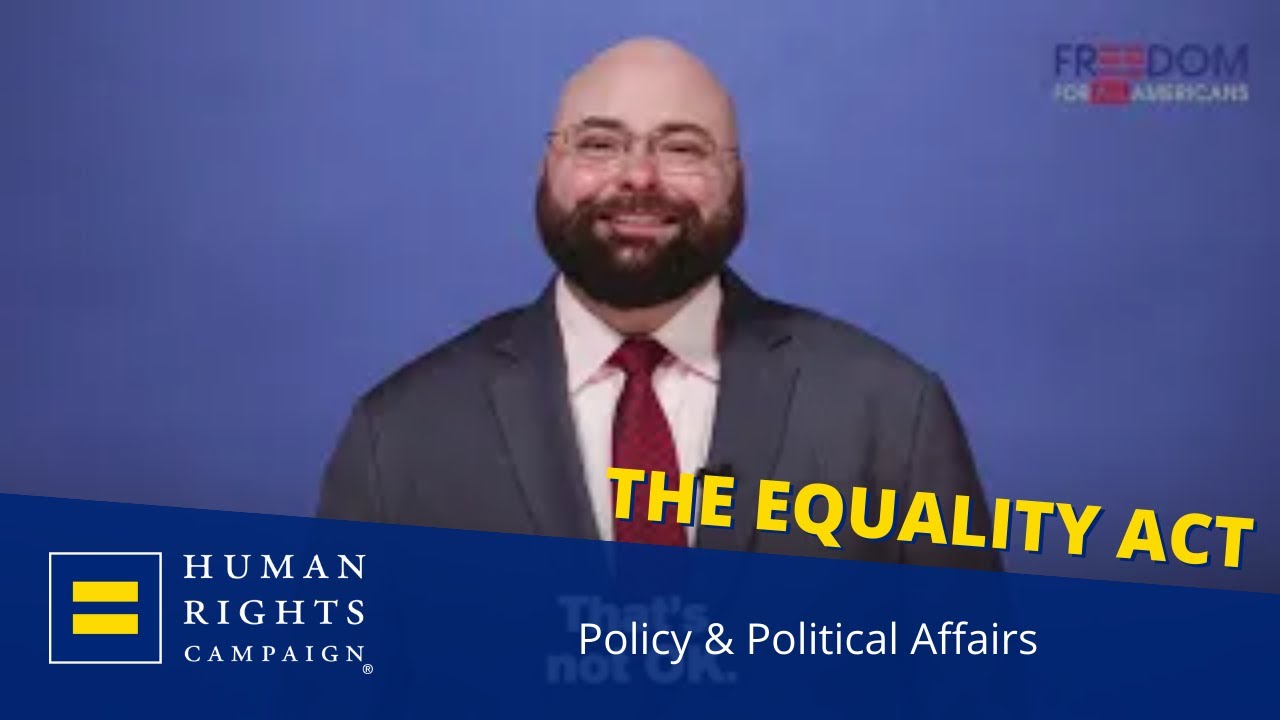 Freedom For All Americans Supports the Equality Act - YouTube