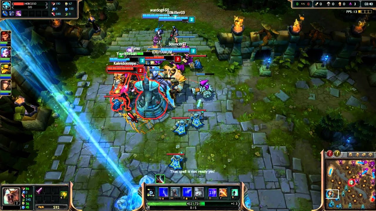 League of Legends - 4 minute Inhibitor - Attempt - YouTube