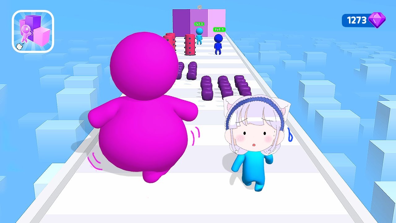 영차영차 색깔 블럭을 밀며 달려요! Color N Push Game - YouTube