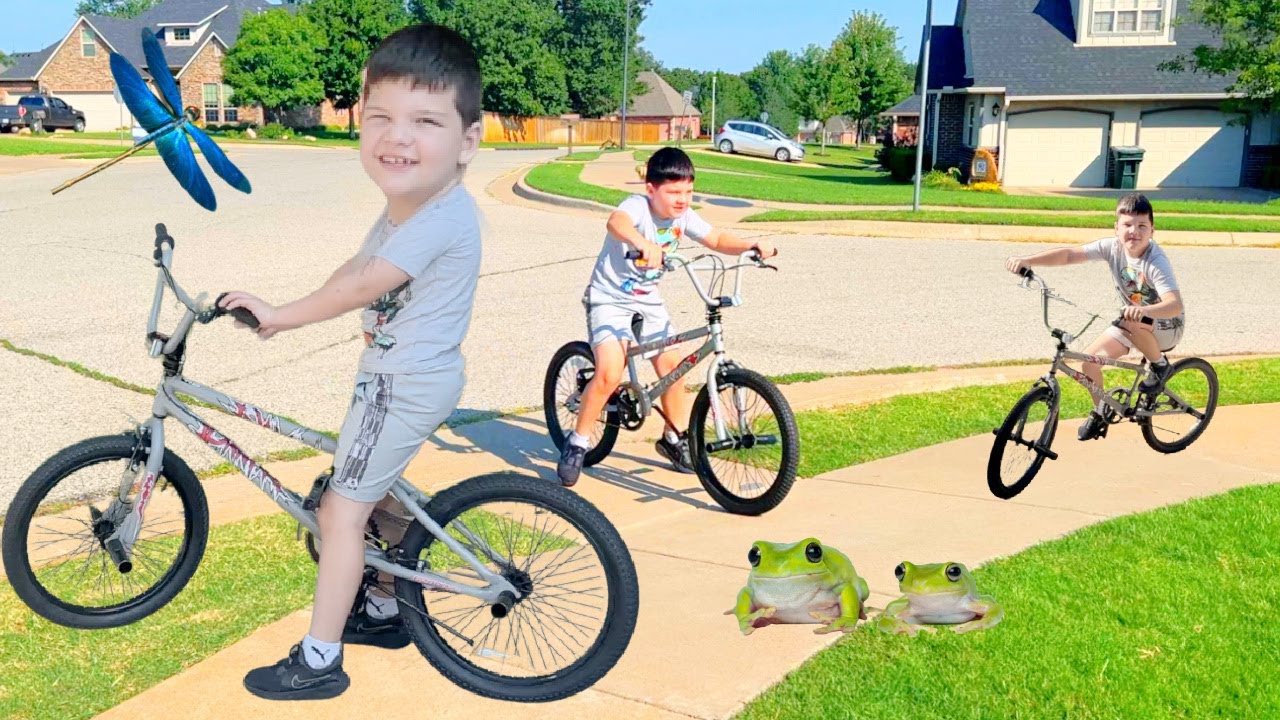 BIKE RIDING ADVENTURE with CALEB and MOM! Bikes, Kids Bug Hunt ...