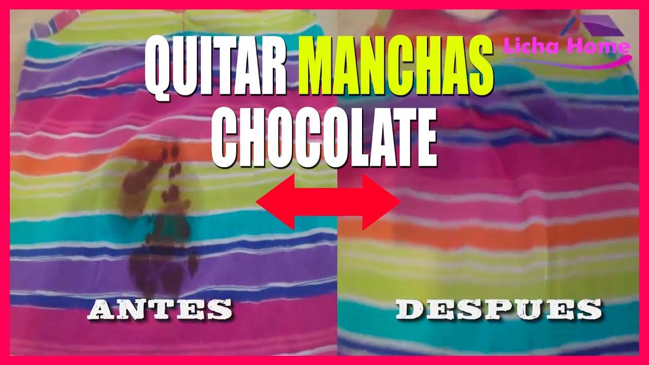¡Cómo quitar las manchas de chocolate de la ropa en minutos! - YouTube