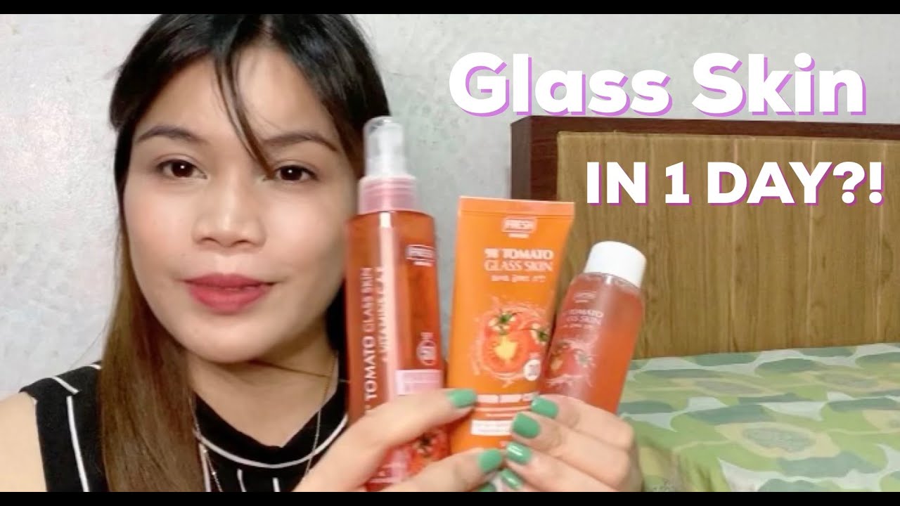 98% TOMATO GLASS SKIN REVIEW ( FACE MIST, WATERDROP CREAM, TONER ...