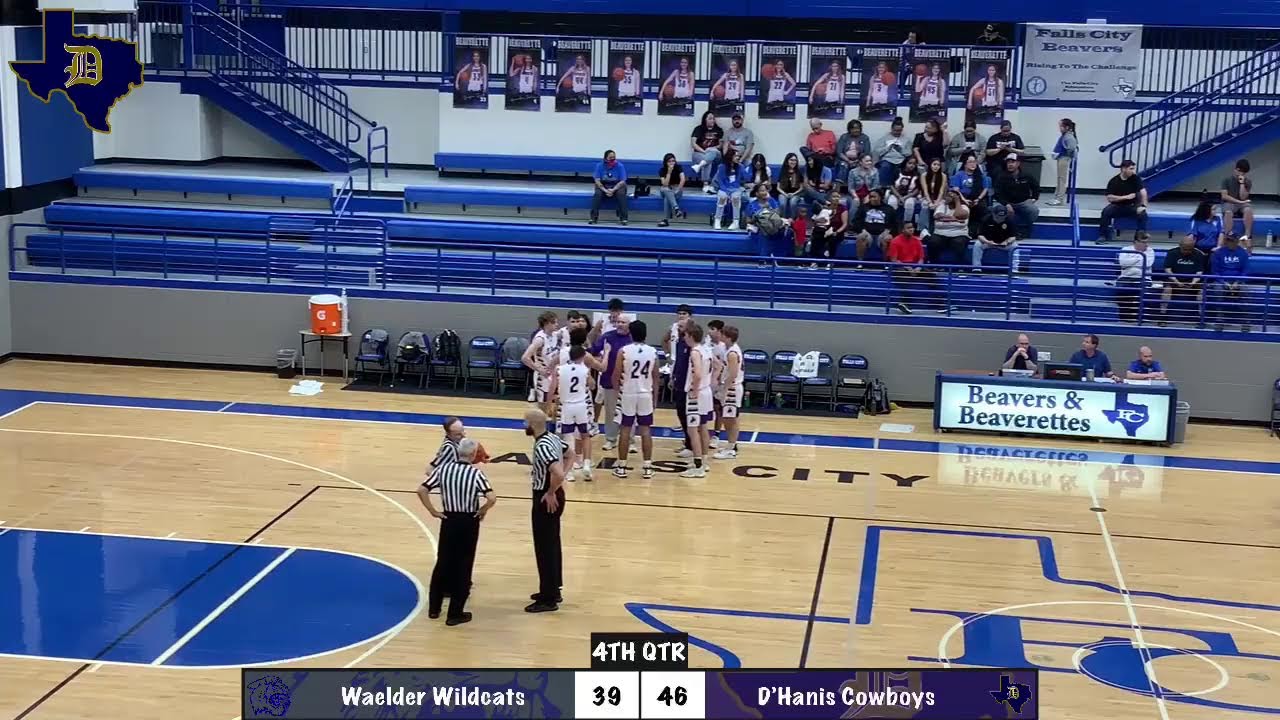 Area Basketball Playoffs: Waelder Wildcats vs D’Hanis Cowboys - YouTube