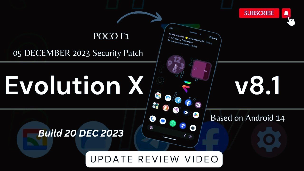 "Elevate Your Poco F1 Experience! 🔥 EvolutionX v8.1 Review on Android 14 - YouTube