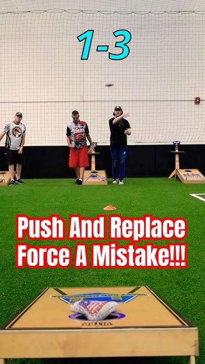 Push Replace Forcing A Mistake!!! #cornhole - YouTube