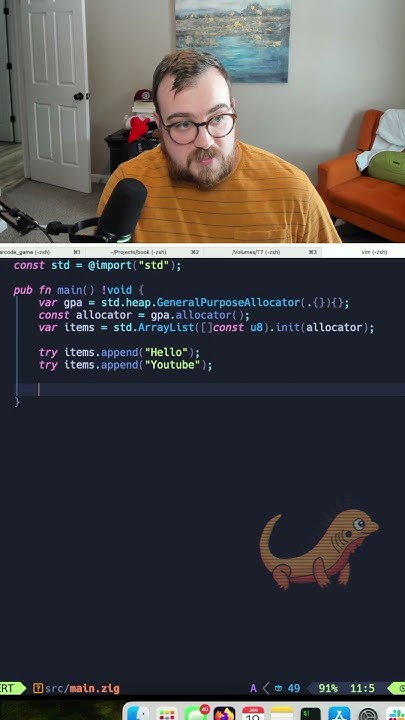 How to detect memory leaks in Zig with the General Purpose Allocator GPA #ziglang #zig # ...