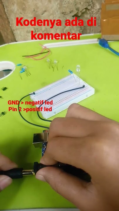 merakit lampu led menggunakan Arduino uno - YouTube
