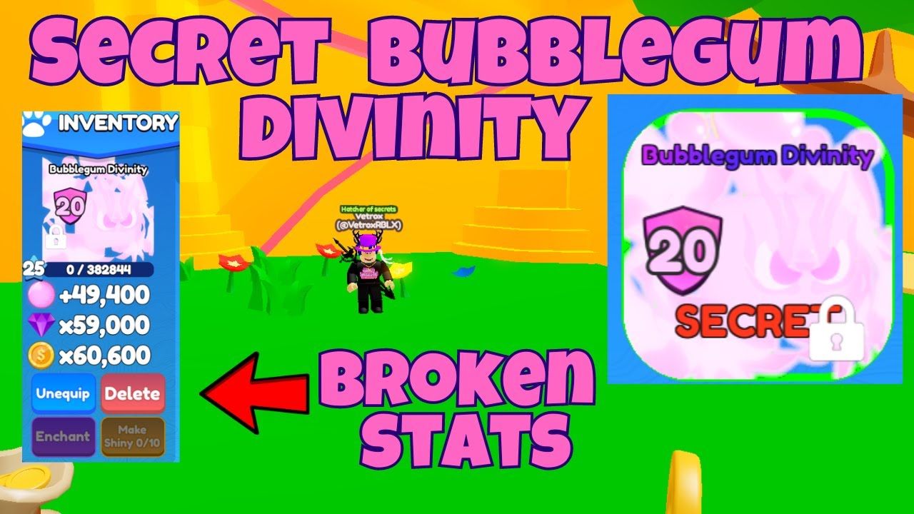 She Hatched The Secret *BUBBLEGUM DIVINITY* in Bubble Legends (1/50M ...