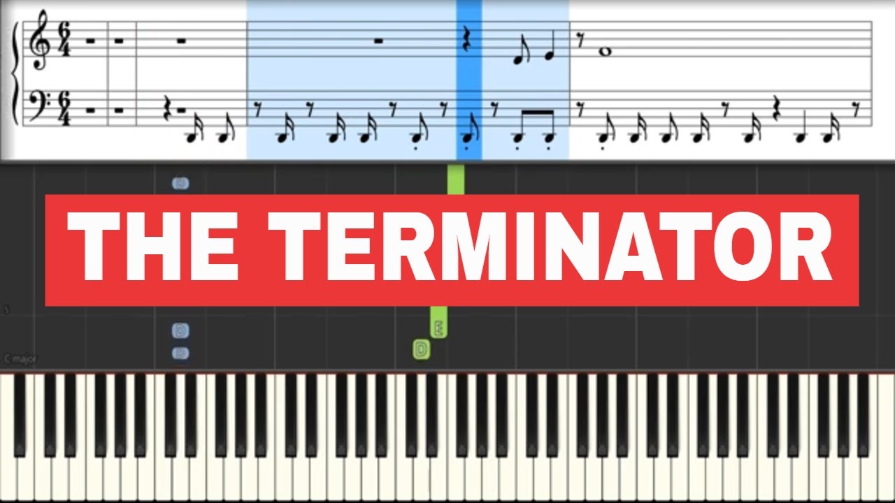 Terminator (John Williams) - Piano Tutorial EASY + Sheets - YouTube
