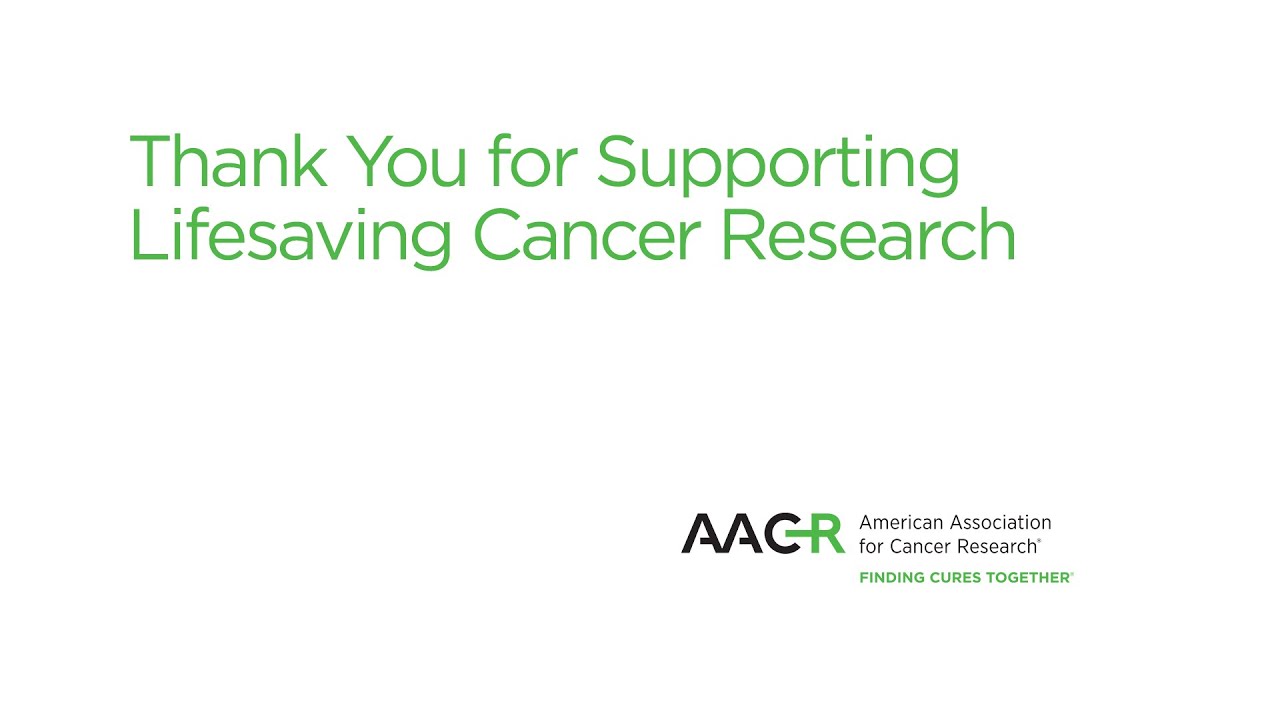 Thank You for Supporting Cancer Research - YouTube