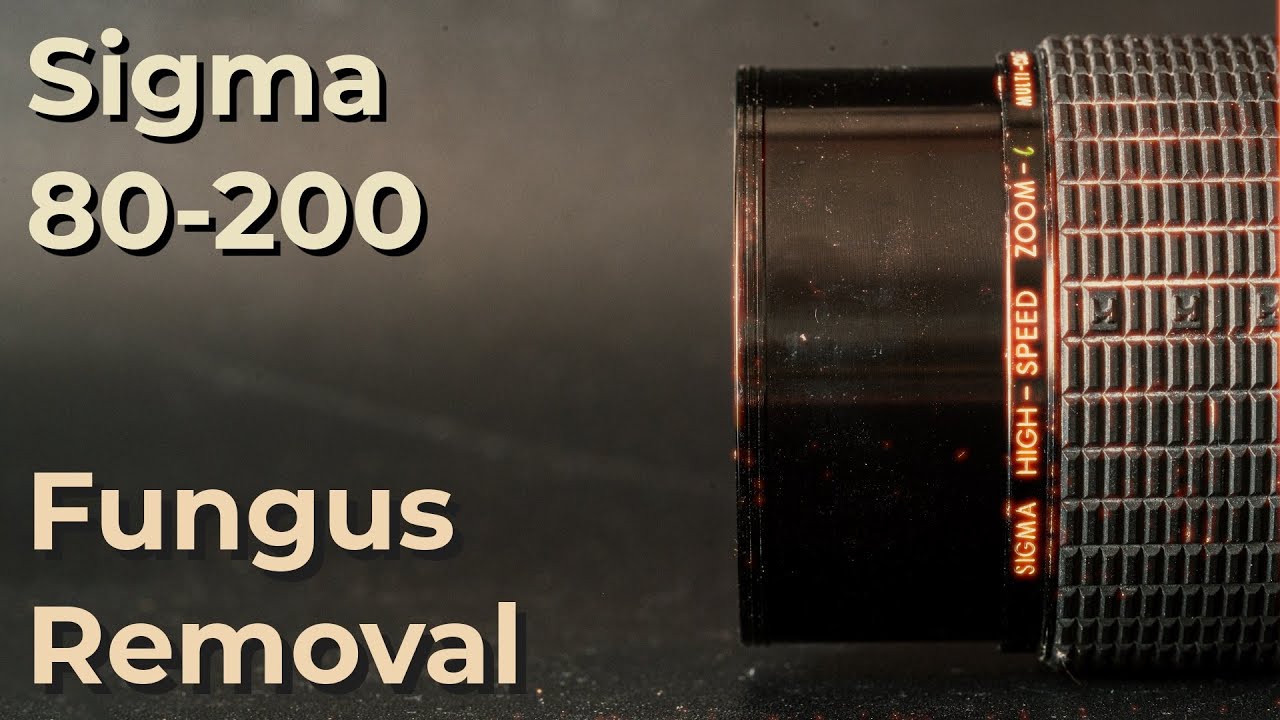 Sigma 80-200mm : Haze and Fungus cleaning - YouTube