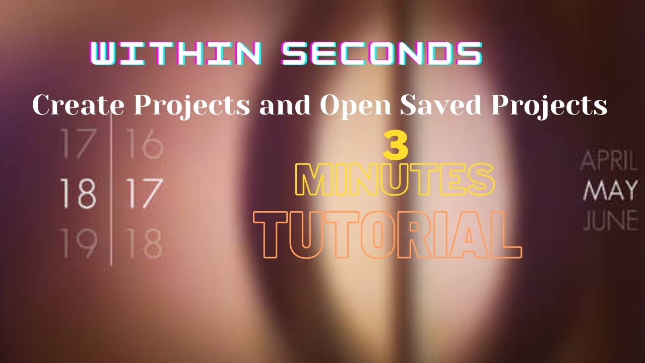 Learn To Create Projects And To Open Saved Projects In Premiere Pro Learn To Create Projects And To Open Saved Projects In Premiere Pro