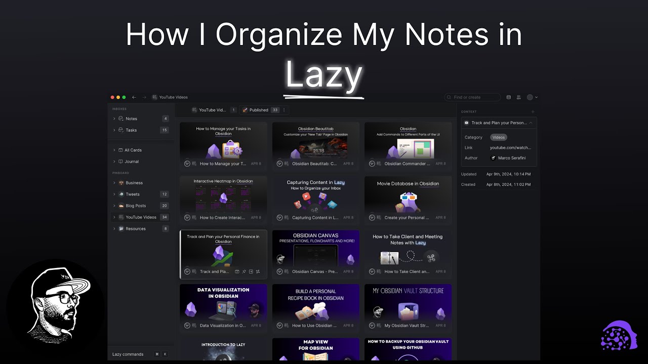 How I Organize My Notes In Lazy - YouTube