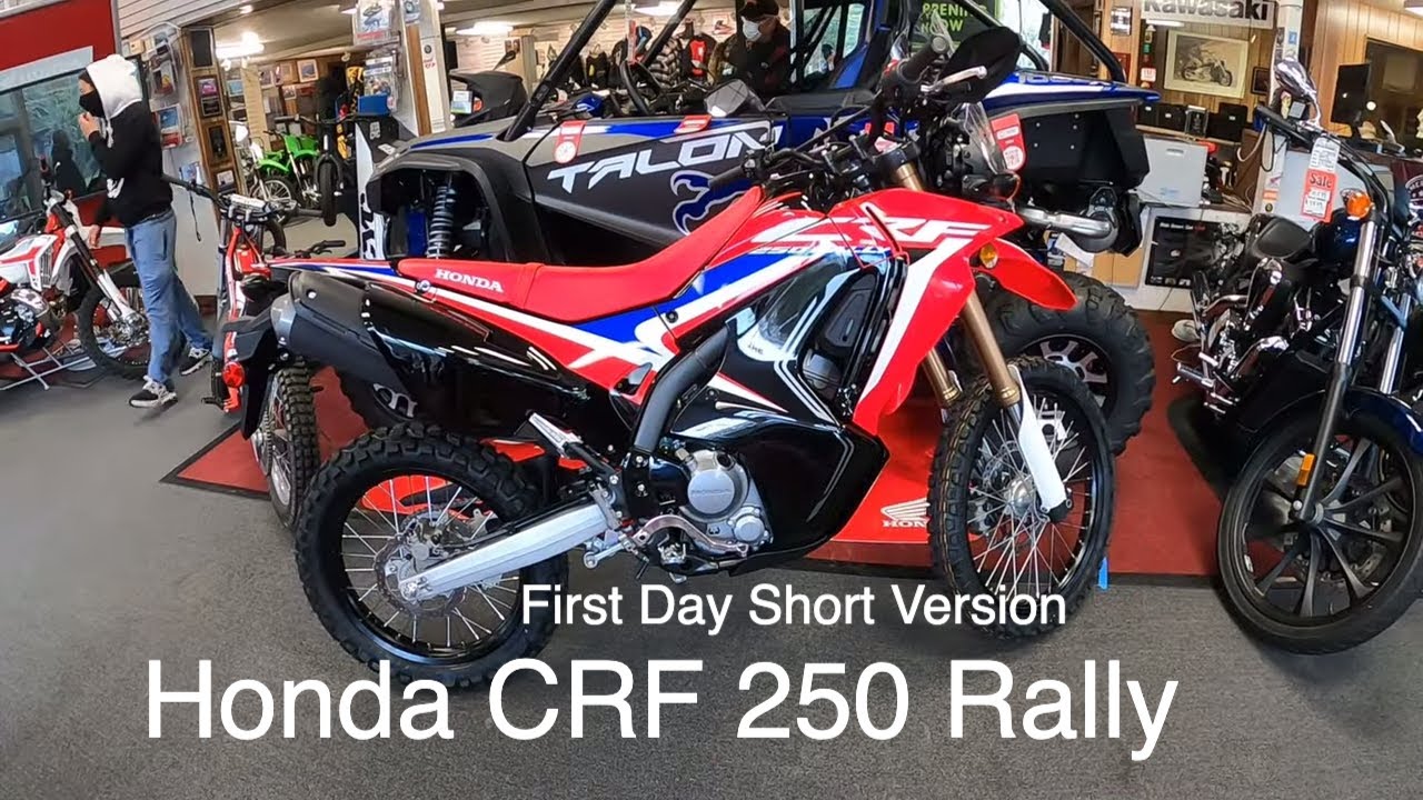 First Day/Reveal Of My 2020 Honda 250 CRFL Rally - YouTube