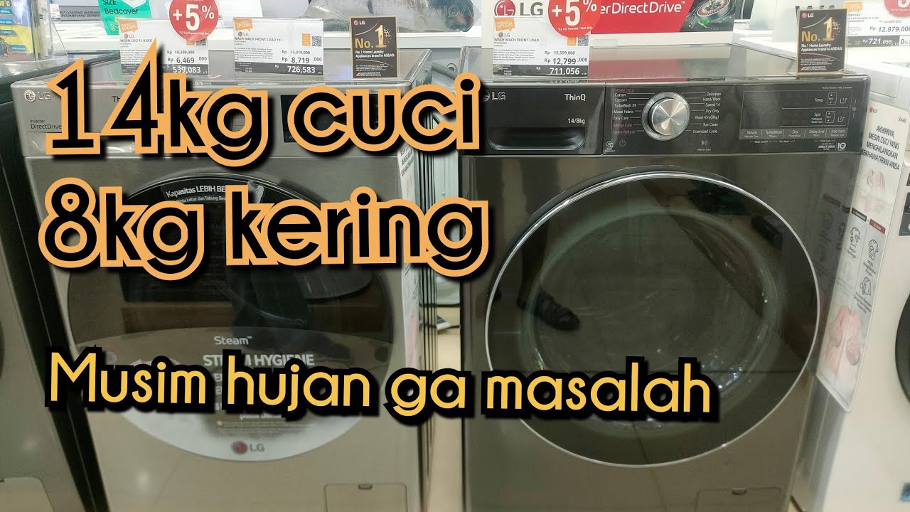 MESIN CUCI LANGSUNG KERING ‼️NIH LG FRONT LOADING AJAH ‼️MESIN CUCI ...
