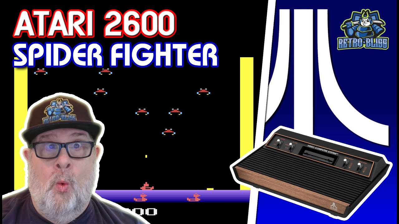 ATARI 2600 SPIDER FIGHTER Video Game! Retro Bliss Live! - YouTube