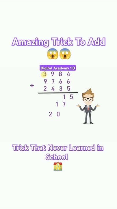 Addition Trick 🤯 | addition tricks in vedic maths - YouTube