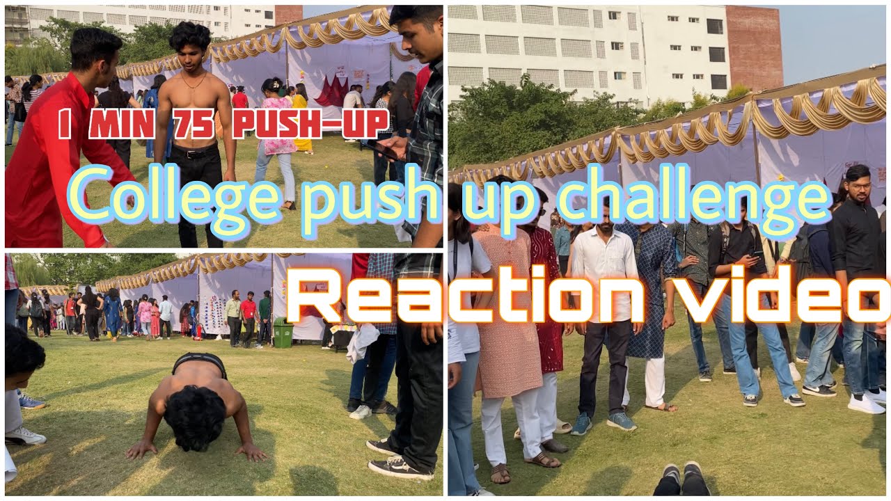 College push challenge💪 || reaction video😱 || - YouTube