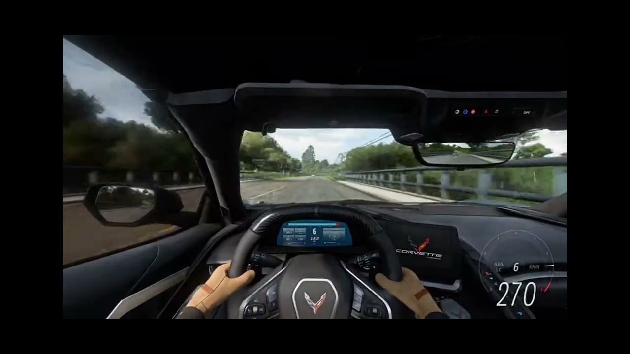 Chevy Corvette e-ray driving first person view Forza horizon 5 - YouTube