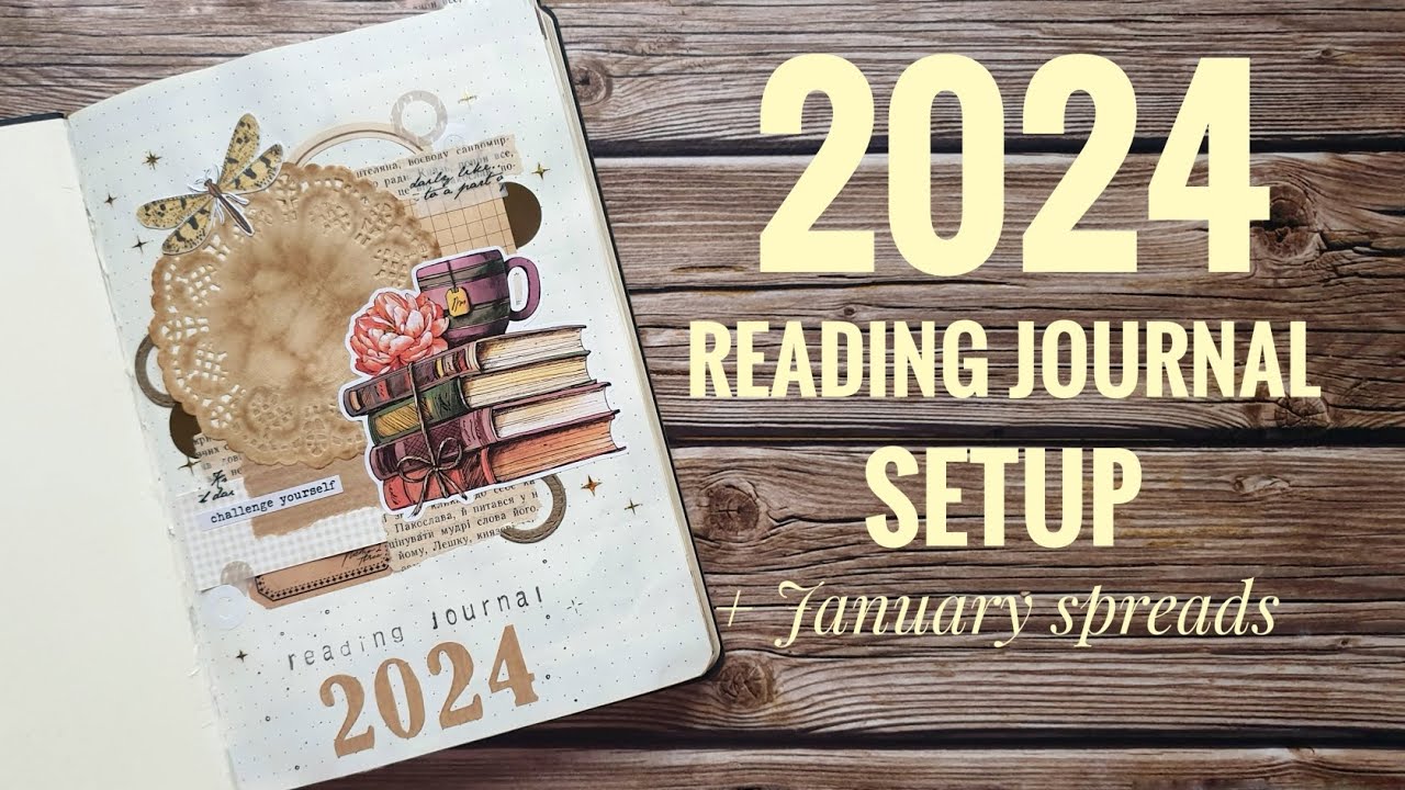 2024 reading journal setup | January reading spreads •° - YouTube