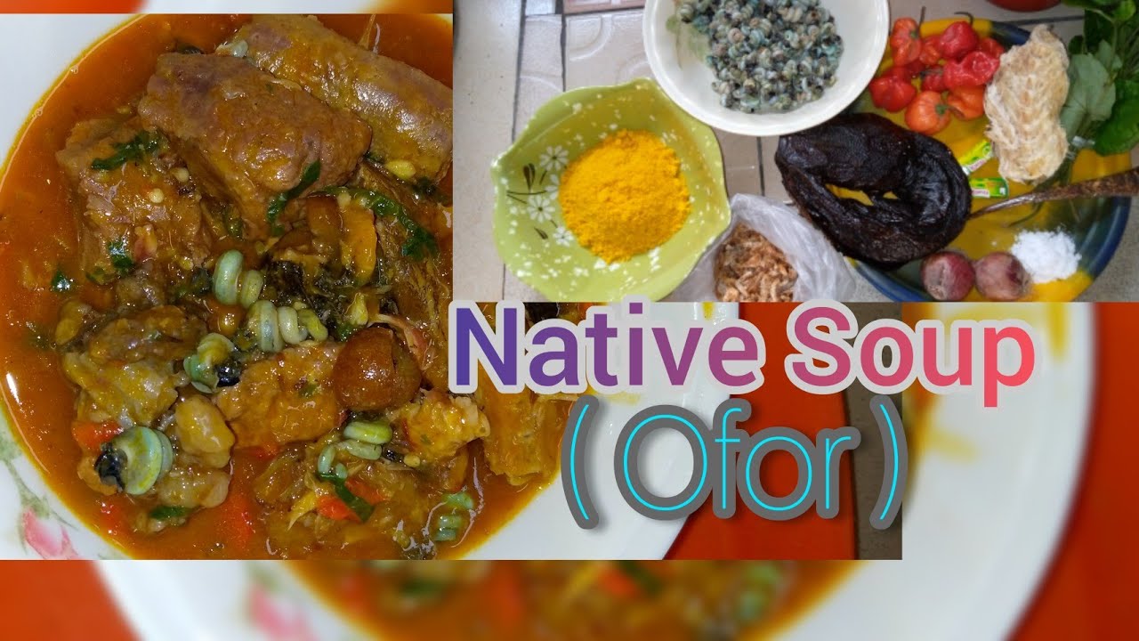 Simple Way of Cooking Native Soup|| Nigeria Ofor Soup 🍲 - YouTube