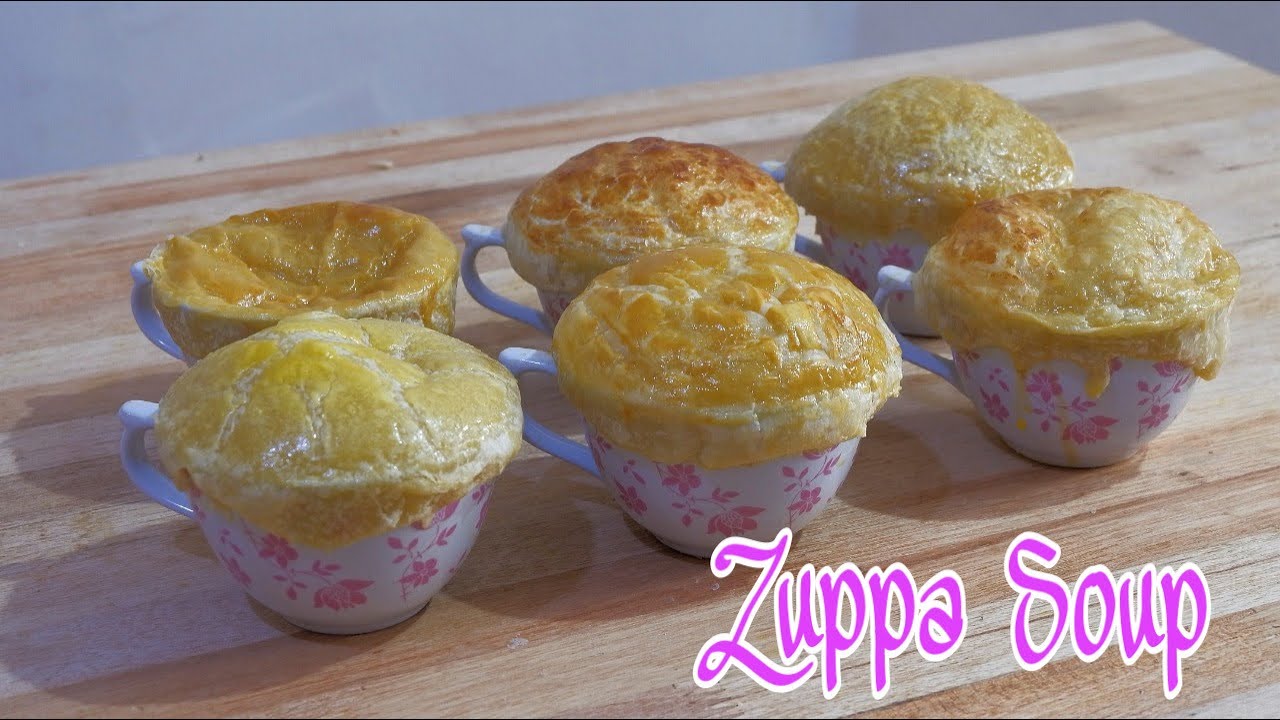 Resep Zuppa Soup Simple dan enak pakai Puff Pastry Instant - YouTube