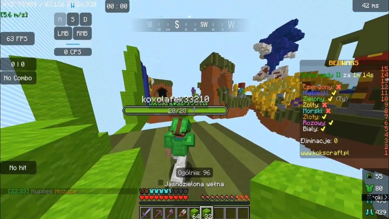 minecraft #58 bedwars z moim kolegą - YouTube