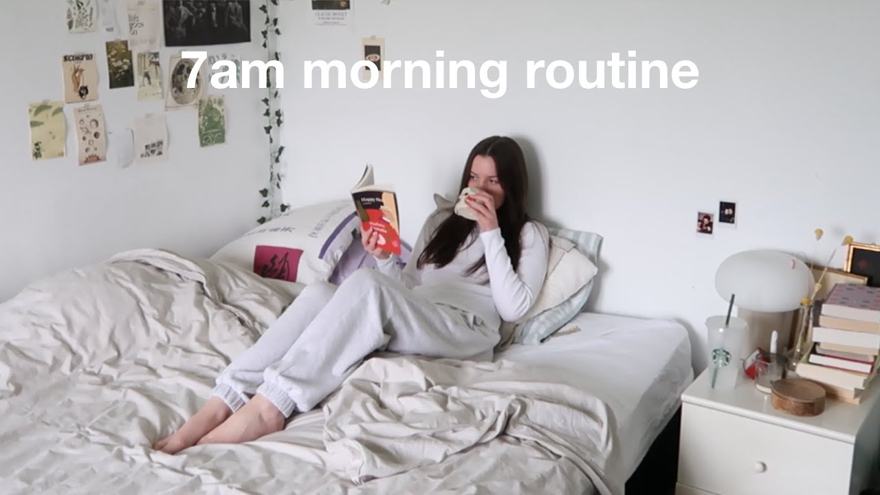 My 7am Productive Morning Routine Skincare Reading Workouts
