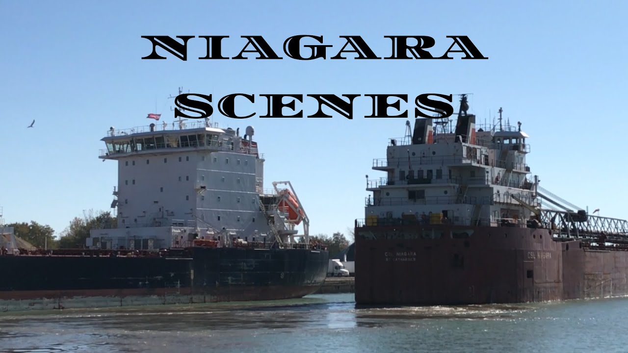 Self-unloading Ships ALGOMA INNOVATOR and CSL NIAGARA Pass on the ...