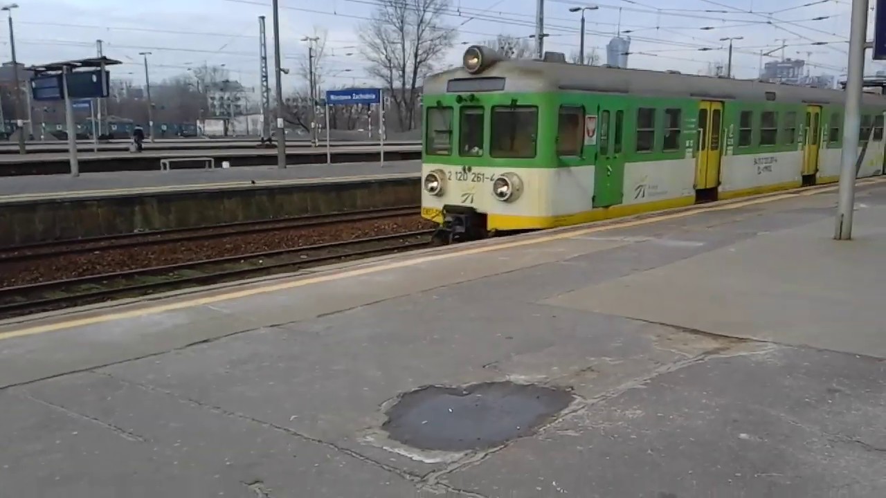 EN57-1318 + EN57-1927 - wjazd na stację Warszawa Zachodnia - YouTube
