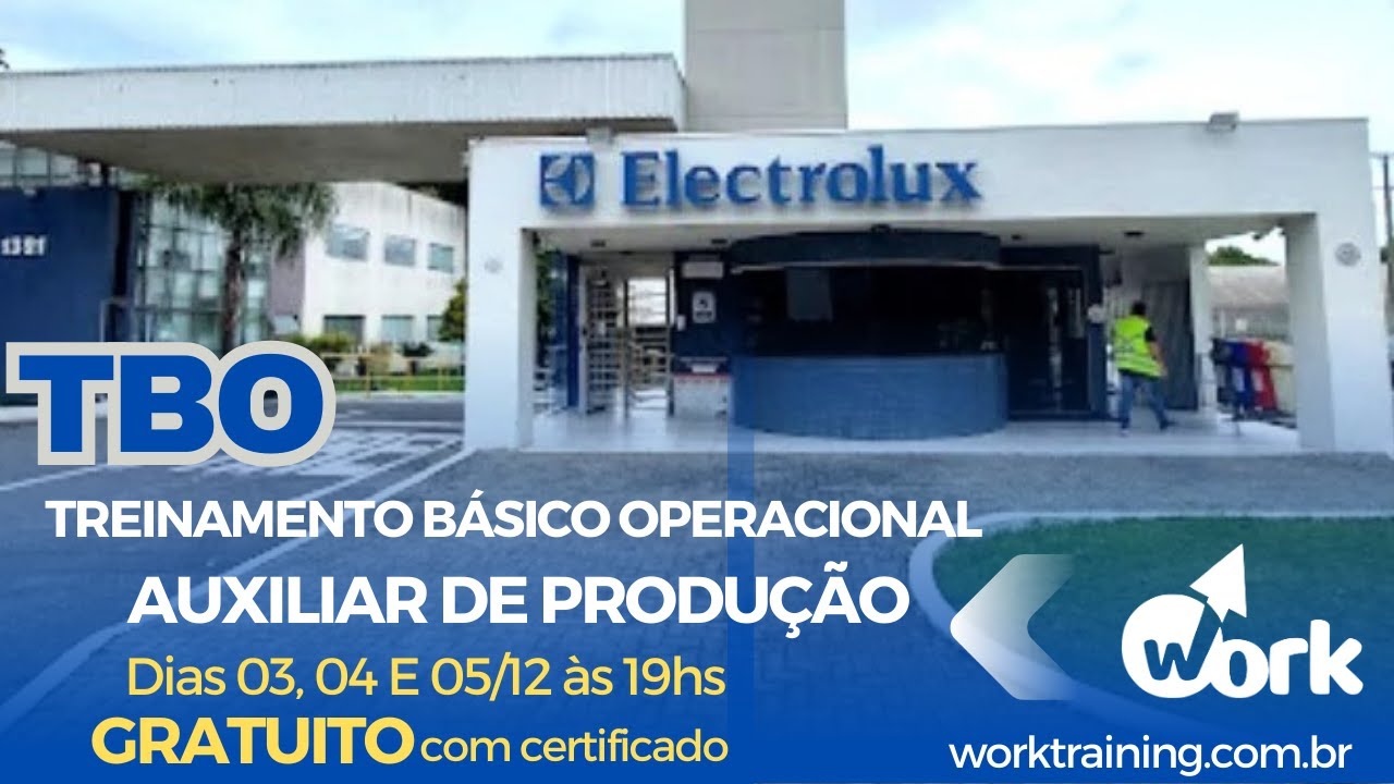TBO AUXILIAR DE PRODUÇÃO (TREINAMENTO BÁSICO OPERACIONAL P/ AUXILIAR DE ...
