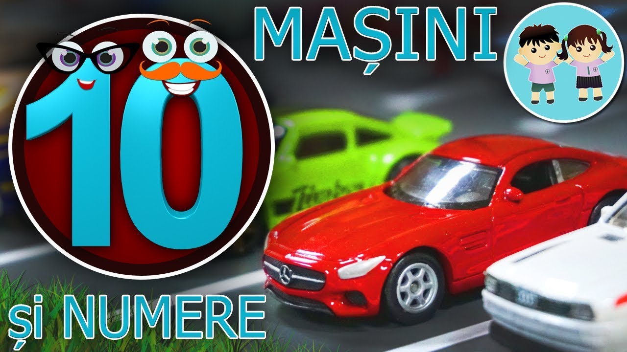 Parcarea cu masini si Numaratoarea de la 1 la 10 - video pentru copii ...