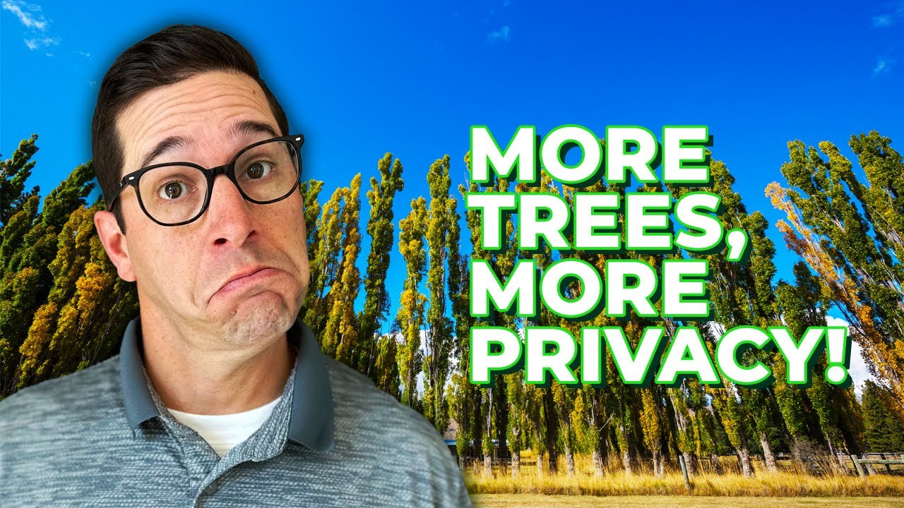 Tree-Mendous Privacy: Harnessing Trees as Your Natural Fence Solution! - YouTube