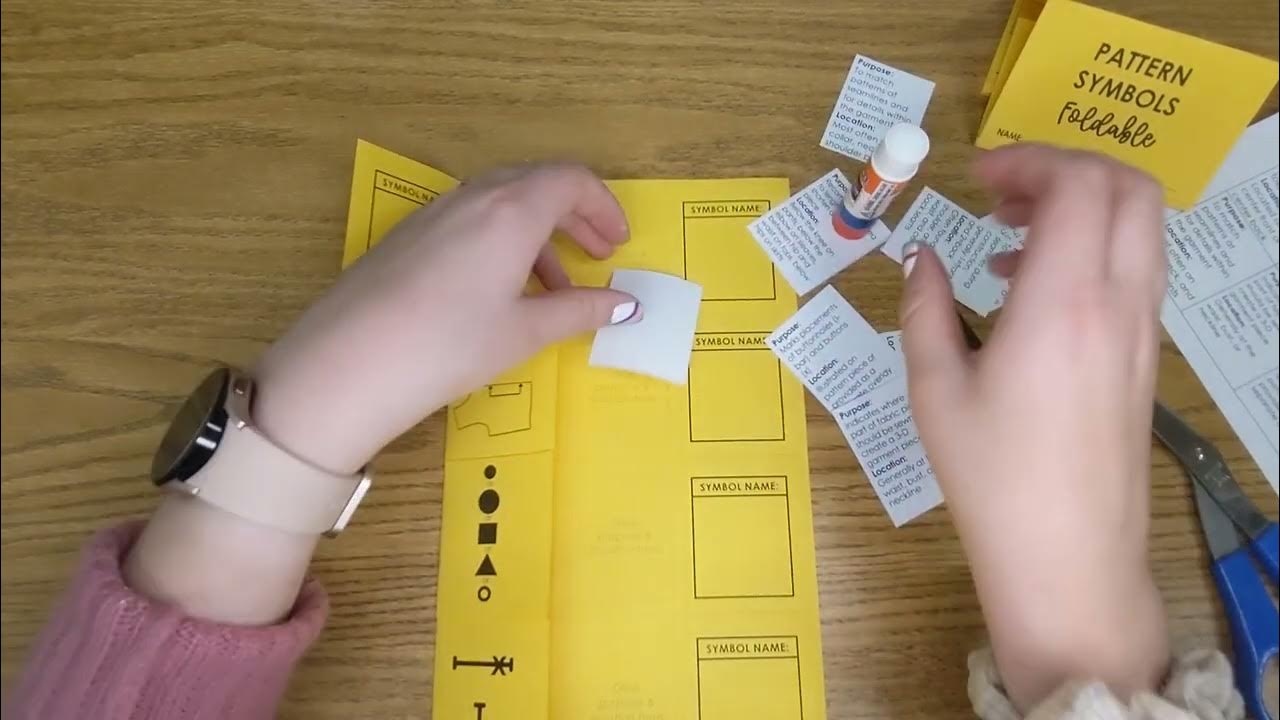 How to Prepare Pattern Symbols Foldable - YouTube