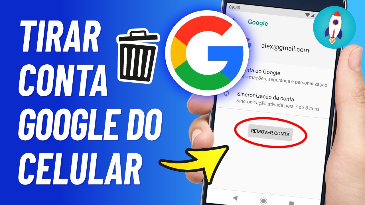 Como TIRAR CONTA DO GOOGLE do Celular (2024) - Remover Conta - YouTube