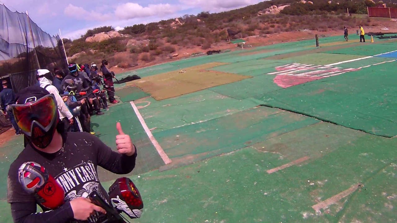 Birthday gauntlet run at Giant Paintball in Lakeside Ca 3/18/18 - YouTube