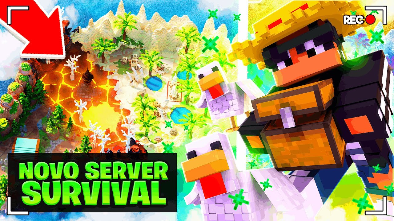 NOVO SERVIDOR DE SURVIVAL 1.21 com ECONOMIA, DESAFIOS, PVP e MCMMO para MINECRAFT BEDROCK e JAVA ...