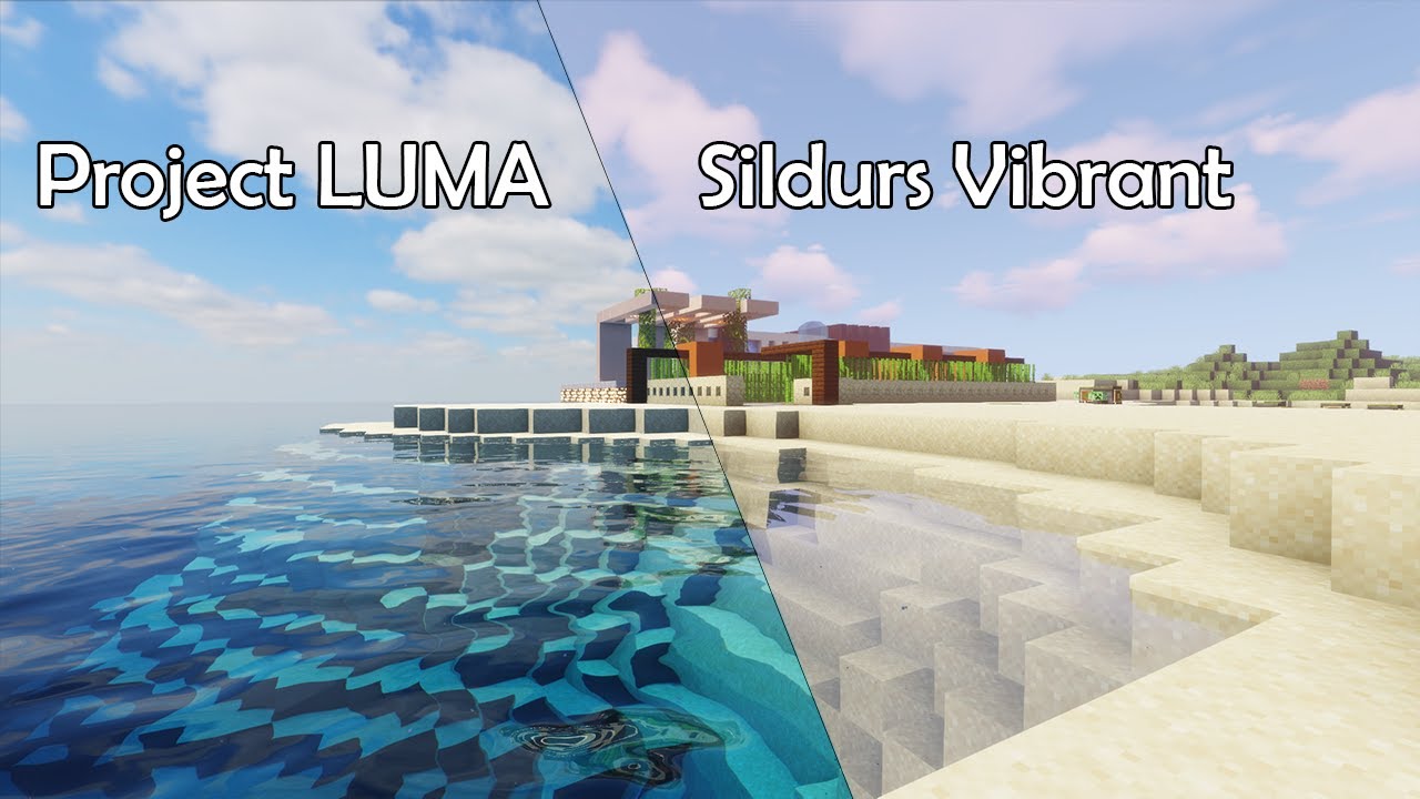 ProjectLUMA VS Sildurs vibrant shaders Comparison | Minecraft 2020 ...