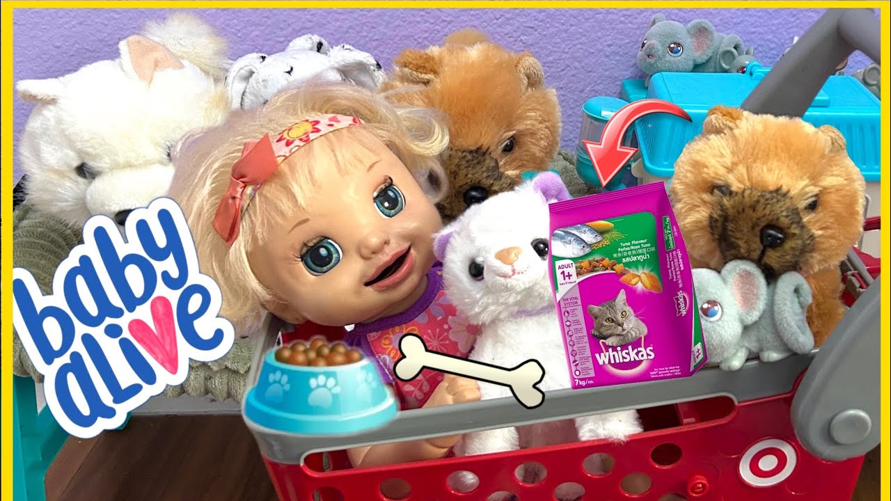 BABY ALIVE Danielle Shopping at Pet Store 🐹 - YouTube