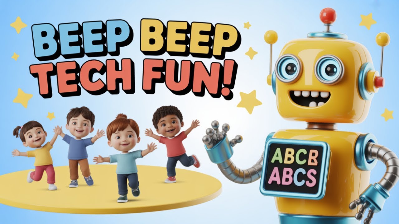 Tech Rhyme Time for Kids 🎵 Beep Beep Gadget Song - YouTube