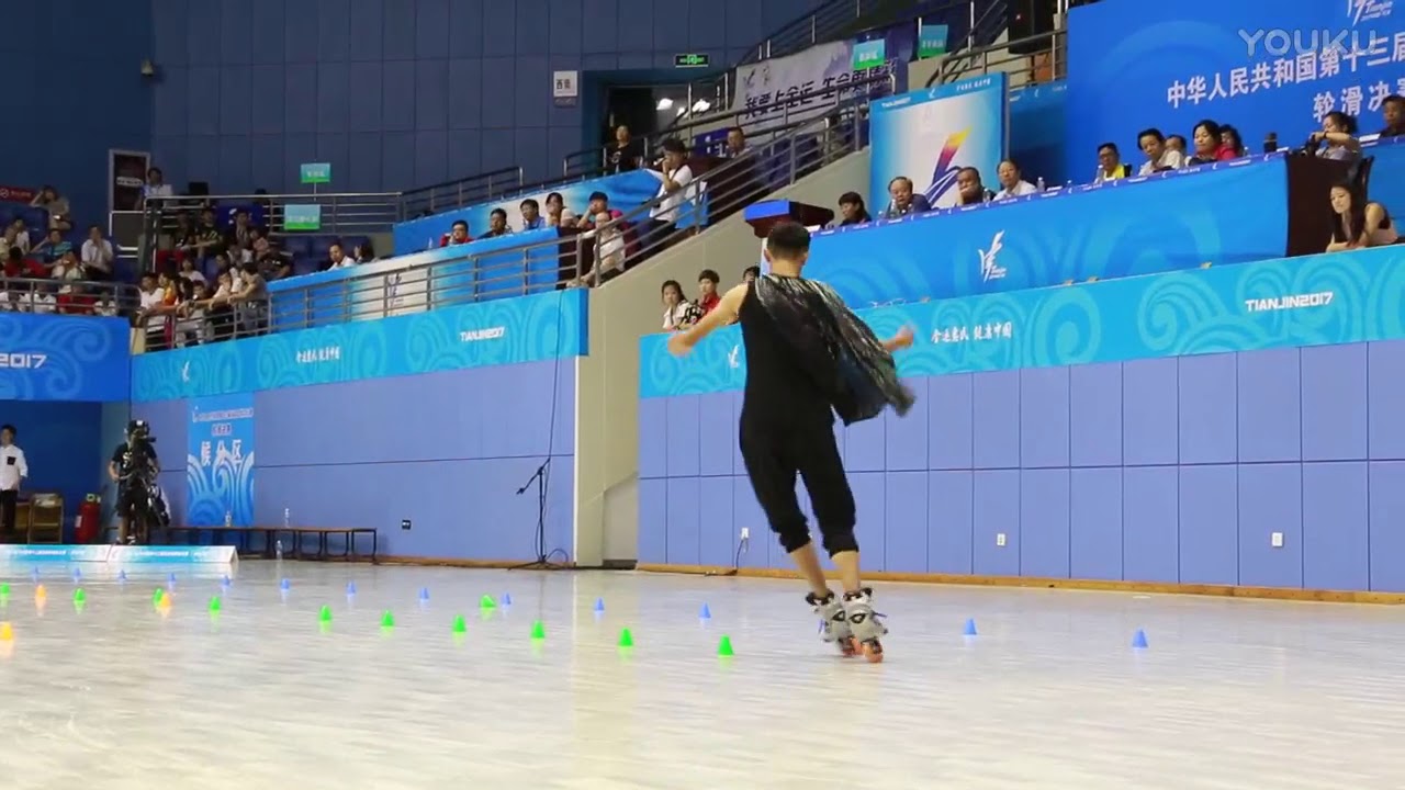 Tianjin 2017 13th National Games Slalom Slalom Men - Shen Qi Zhu 5th ...