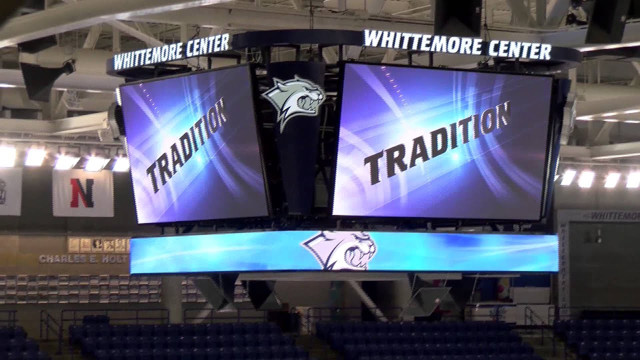 Center-Hung Unveiled at the Whittemore Center - YouTube