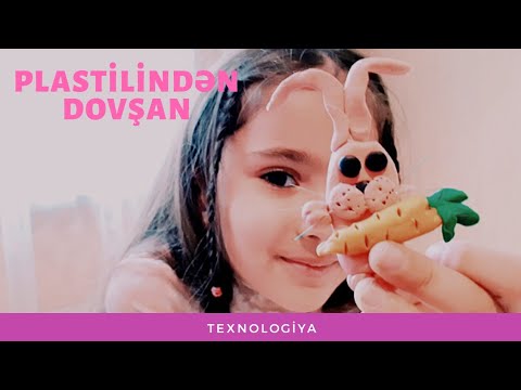 1-ci sinif Texnologiya,səh:24-25/Plastilindən Dovşan necə Düzəlir?